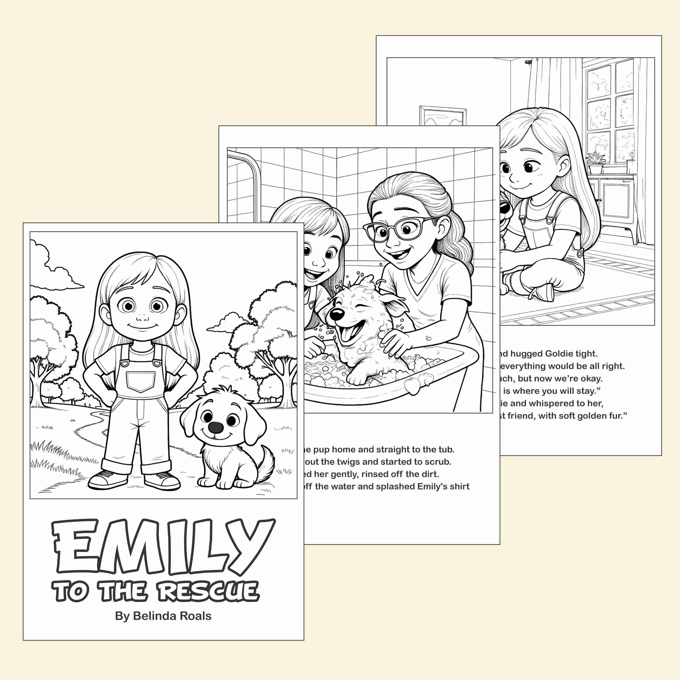 Emily to the Rescue Colouring Book – Printable PDF