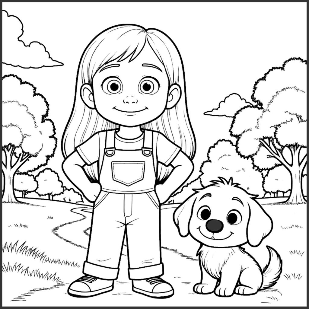 Emily to the Rescue Colouring Book – Printable PDF
